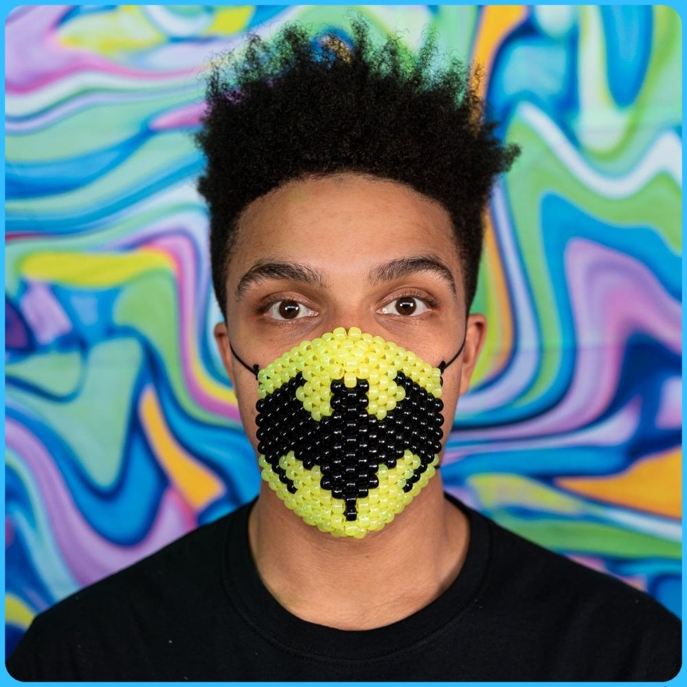 Batman Glow-in-the-Dark Surgical Kandi Mask | Festival Face Mask ...