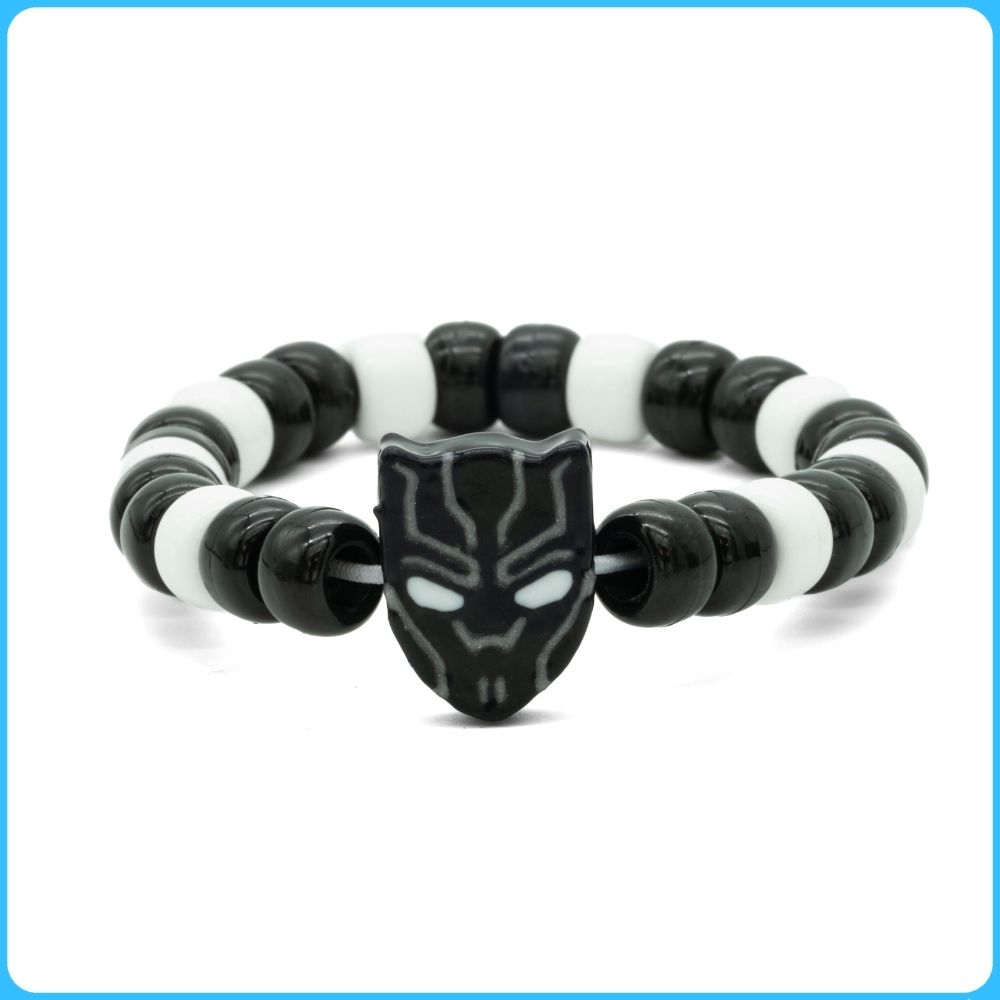 Black Panther Kandi Bracelet | Festival Rave Jewelry | Handmade ...