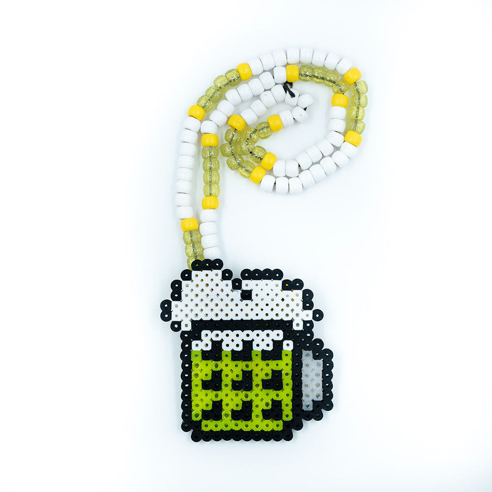 Beer Perler Necklace | Custom | Festival Rave Jewelry – Kandies World