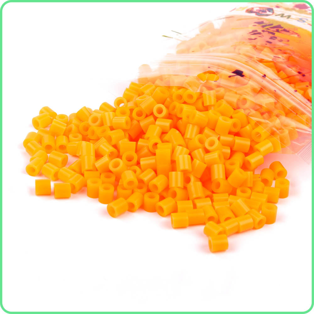 DIY Orange Fuse Beads For Perlers - Melty And Iron Beads - 5mm ...