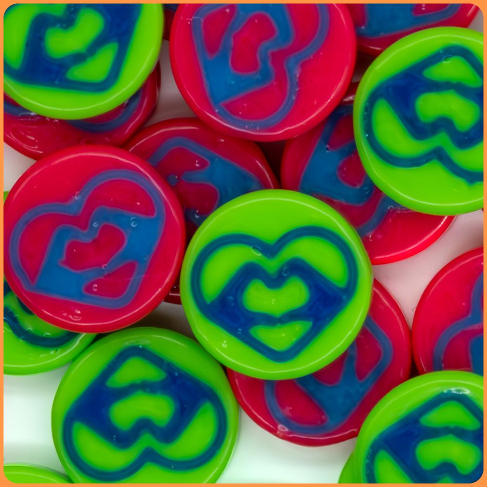High-Quality KW Logo Kandi Custom Beads For Bracelets - Rave Jewelry ...