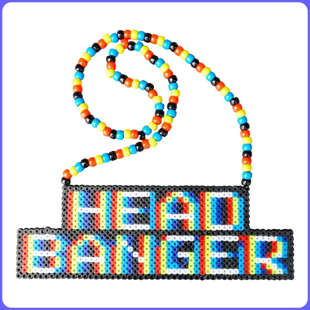 Headbanger Perler Necklace | EDM | Festival Rave Jewelry – Kandies World
