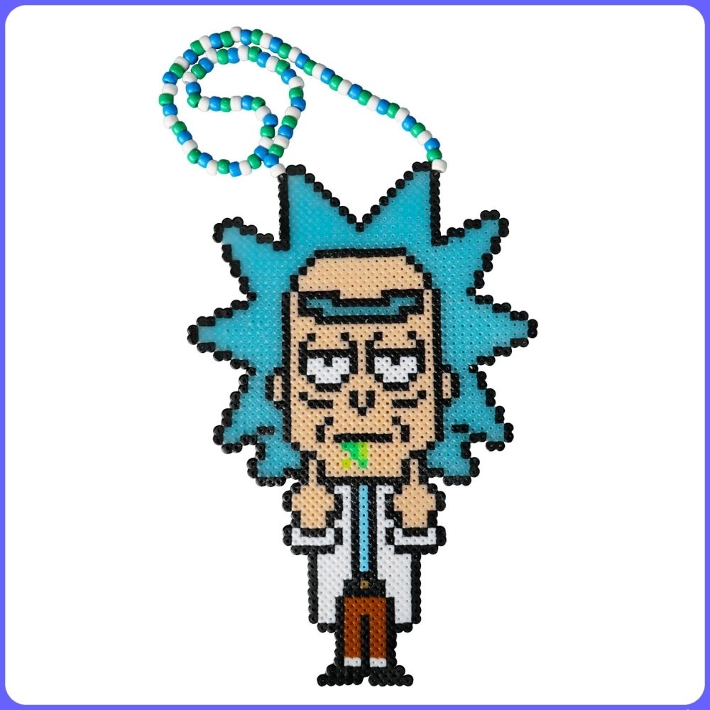 FU Rick Custom Rave Perler Necklace - Kandies World