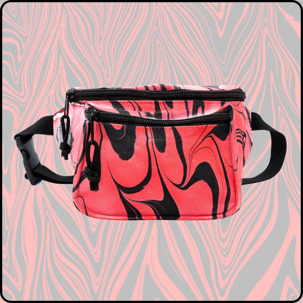 Blood Lines RGB Hydro-Dipped Fanny Pack | Festival Marble Bag – Kandies ...