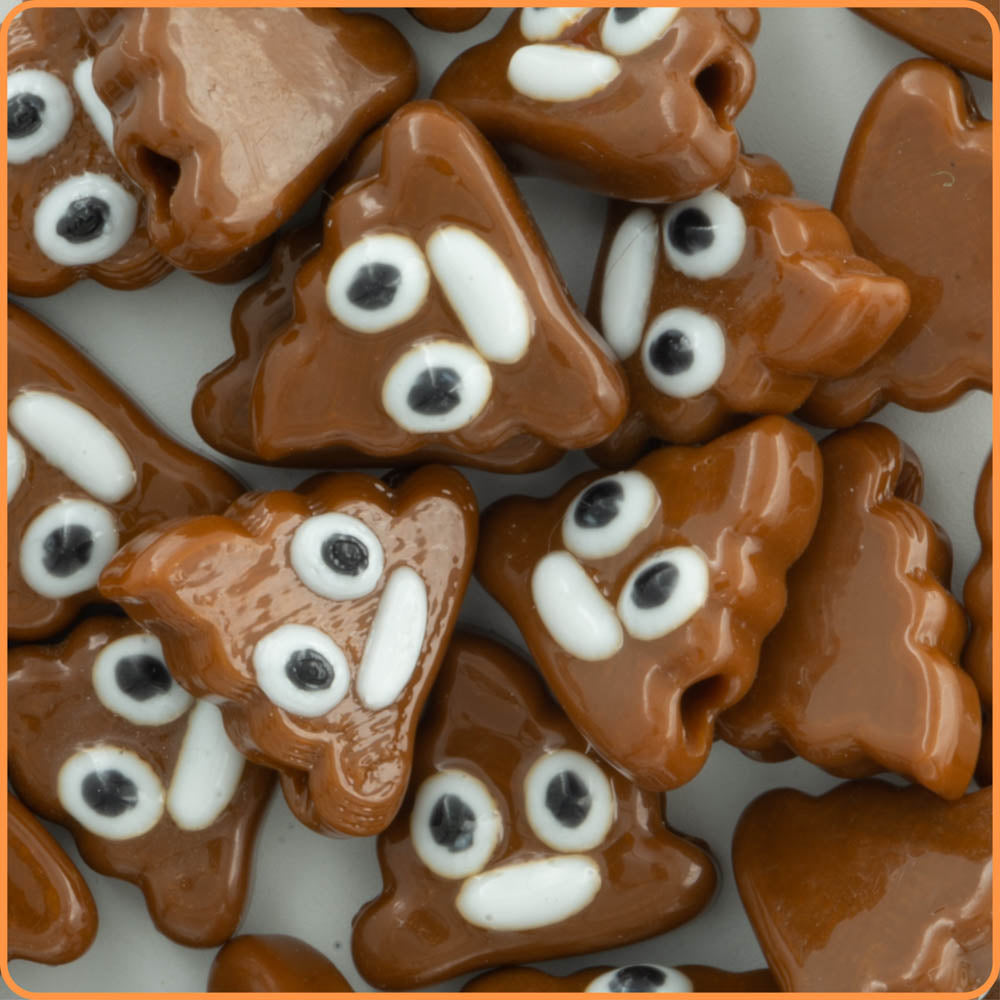 High-Quality Poop Emoji Kandi Custom Beads For Bracelets - Rave Jewelry ...